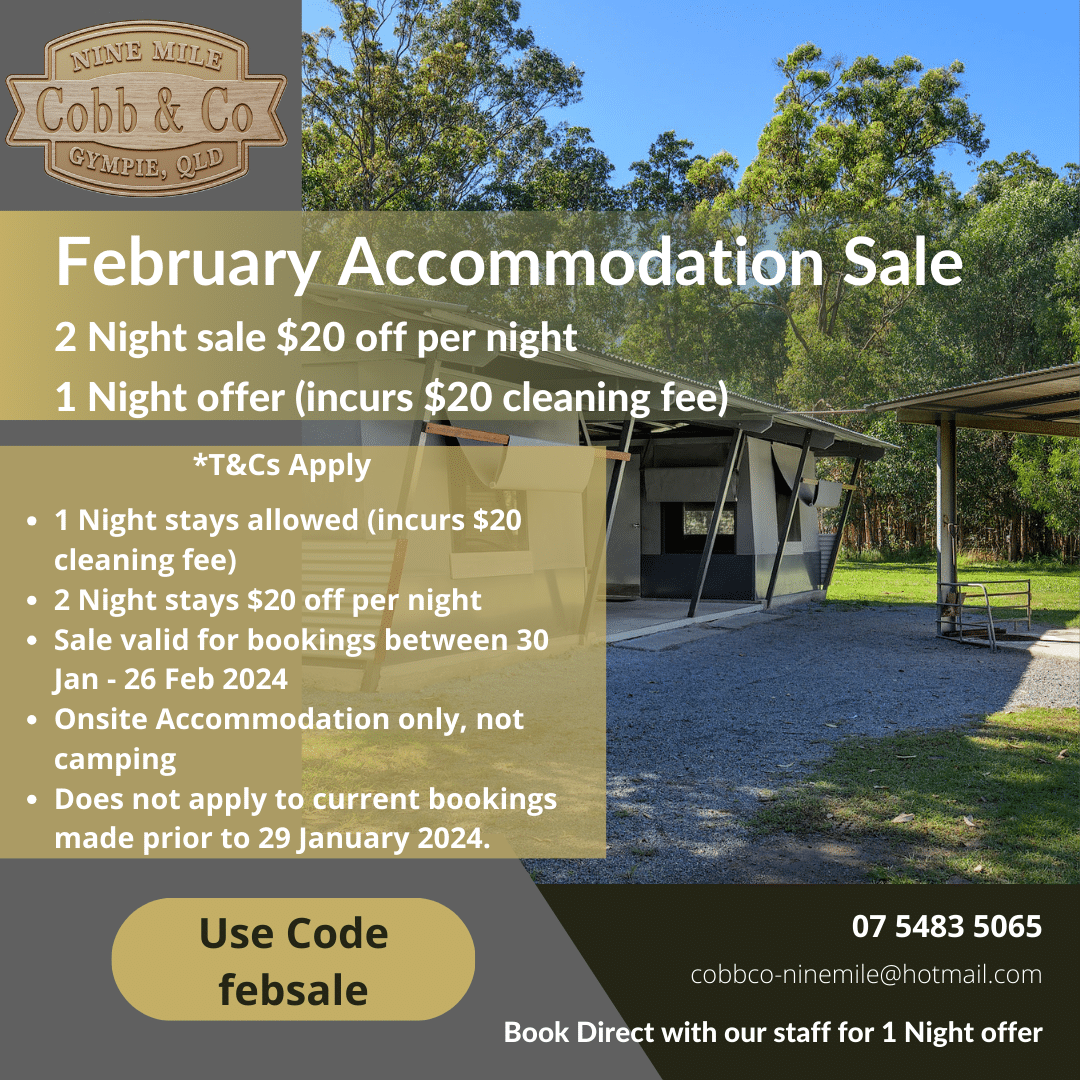 Specials – Cobb & Co Nine Mile Camping Grounds